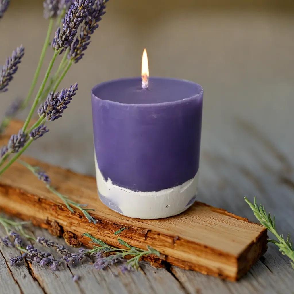 Candle Aromatic Scented Home Decor Concrete Vanilla Lavender Mango ...