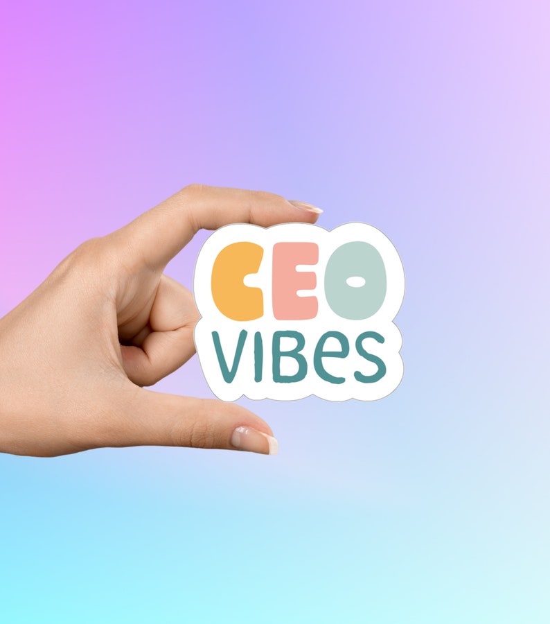 CEO Vibes Sticker, Girl Boss Sticker, Motivational Sticker ...