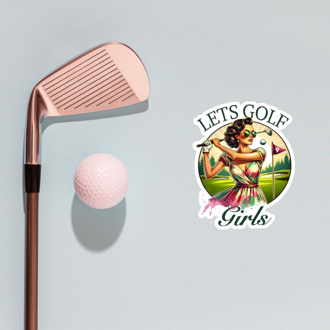 Let's Golf Girls Sticker, Golf Sticker, Golf Decal, Golf Lover Gift ...
