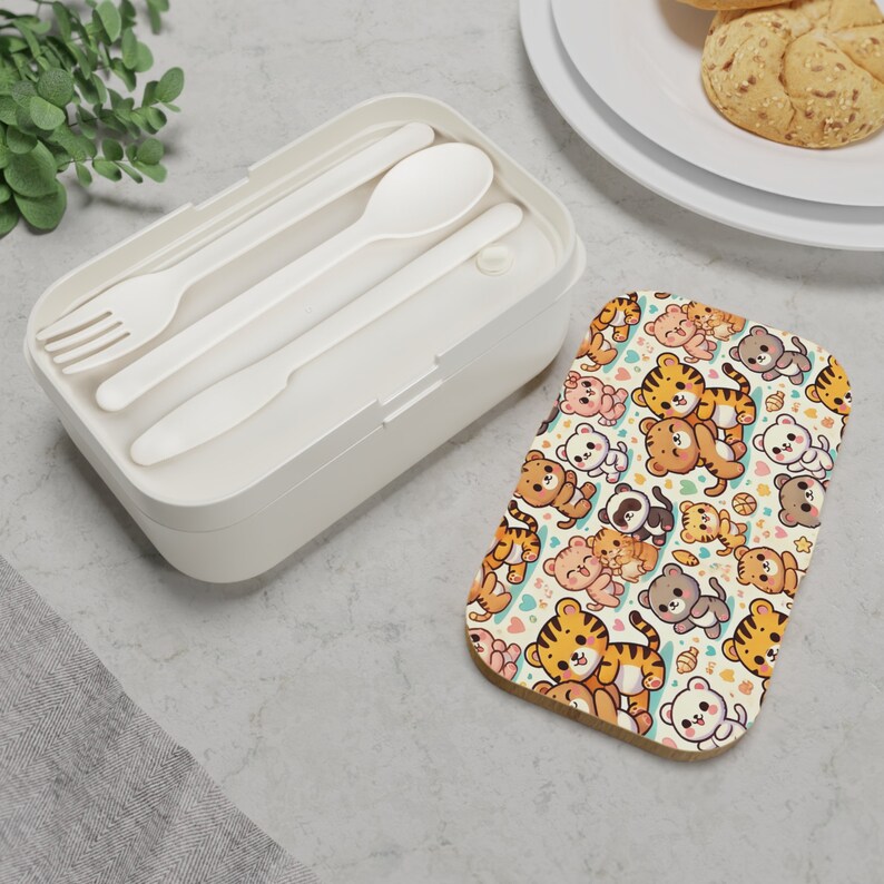 Kawaii Animals Hugging Bento Lunch Box - Etsy