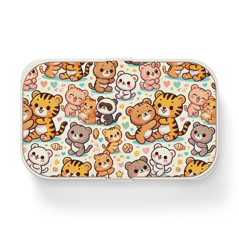 Kawaii Animals Hugging Bento Lunch Box - Etsy