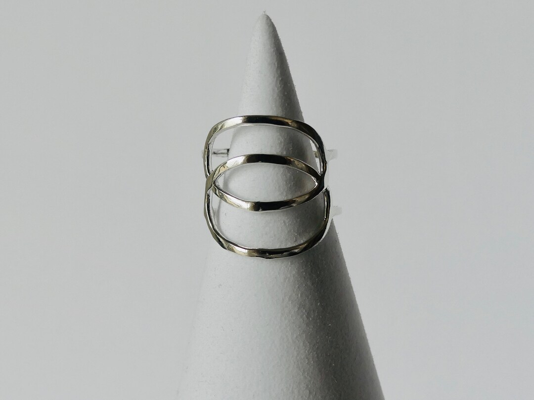 Double Vision Ring - Big, Bold, Statement Ring, Thick Ring, Ovals ...