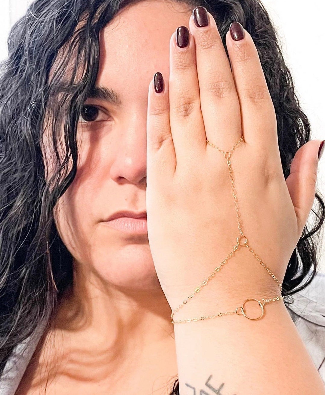 Hand Chain - Bracelet and Ring in One - Etsy