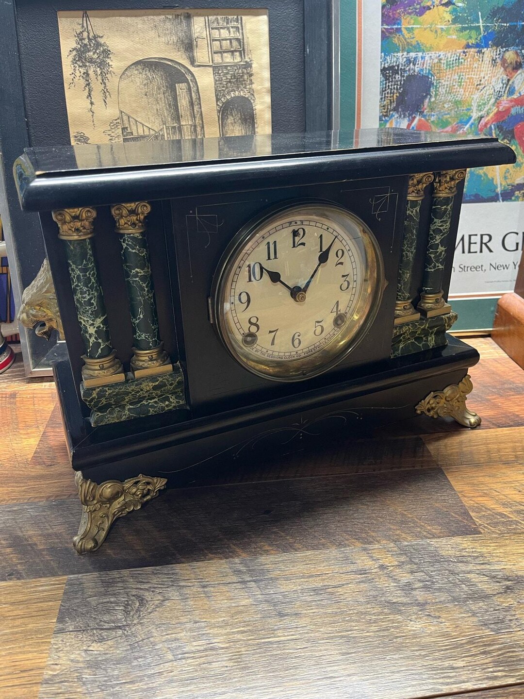 Vintage Sessions Clock Co Mantle Clock Need Restoration NOT Running - Etsy