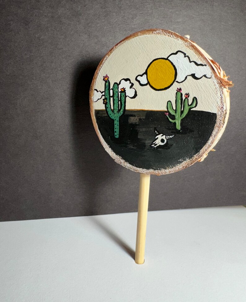 Cake Topper, Hand-painted Cake Topper, Wooden Topper, Wood Slice Cake ...