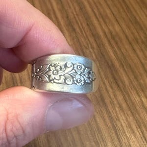 Flower Spoon Ring Vintage Floral Silverware Jewelry Recycled Jewelry ...
