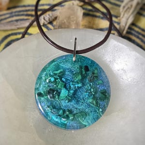 Resin & Gemstone Pendants - Etsy