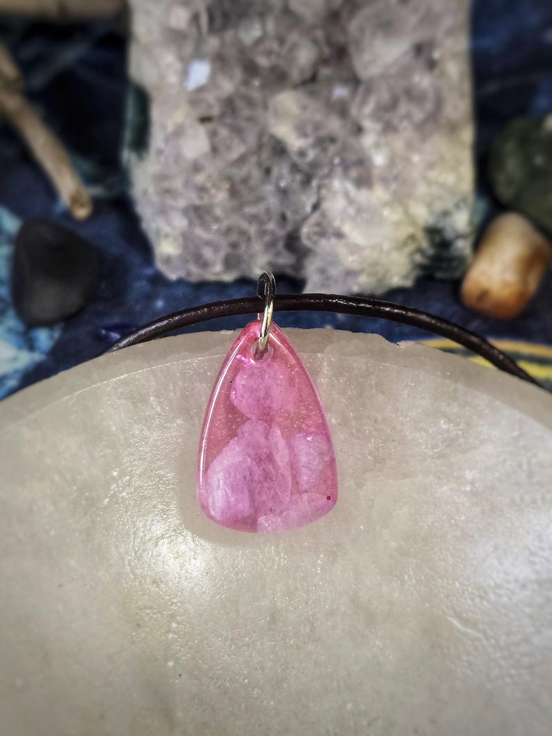 Resin & Gemstone Pendants - Etsy