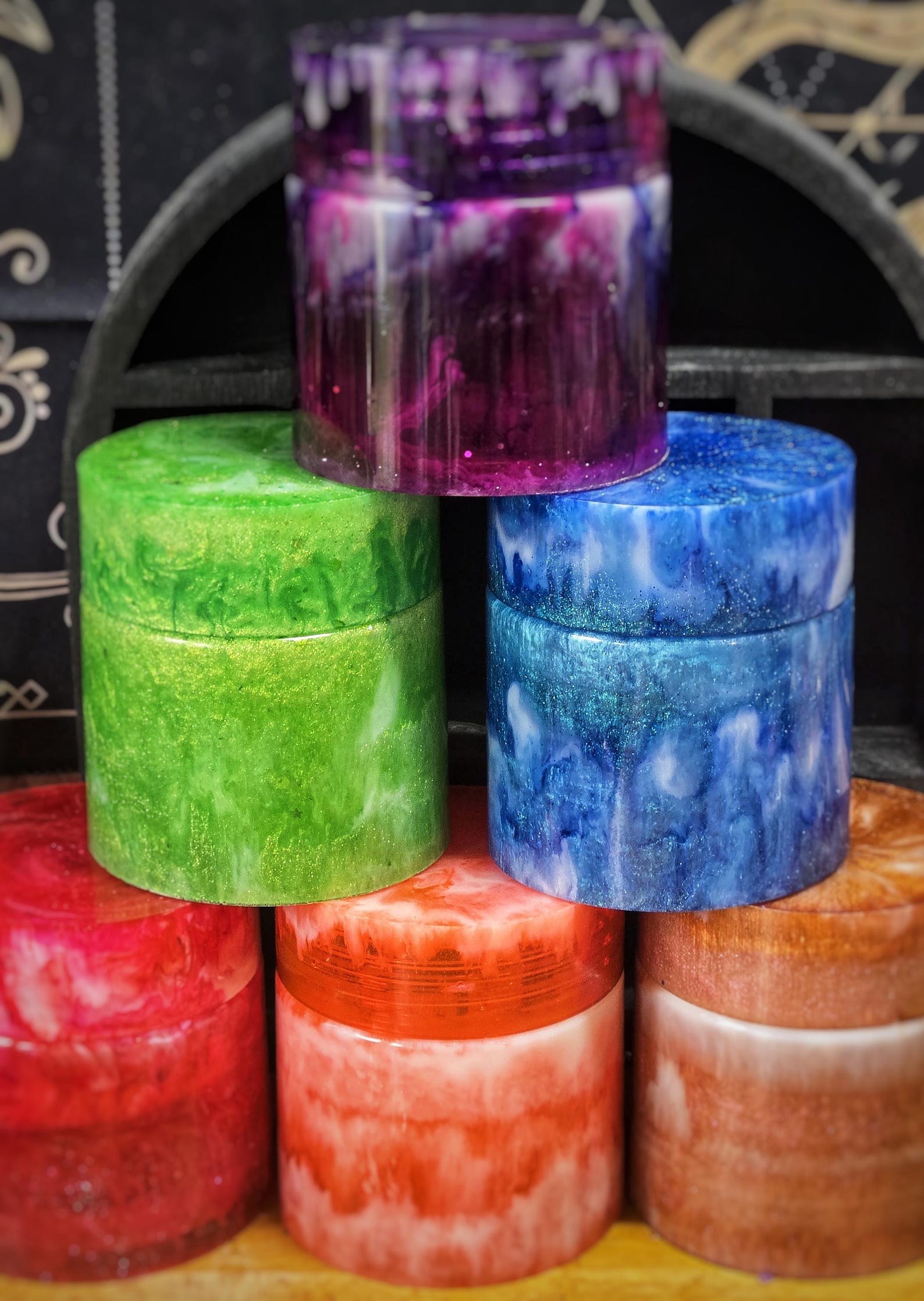Hand Made Resin Stash Jars - Etsy