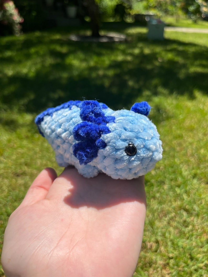 Crochet Axolotl Plushie Amigurumi Plushie, Axolotl, Small Crochet Plush ...