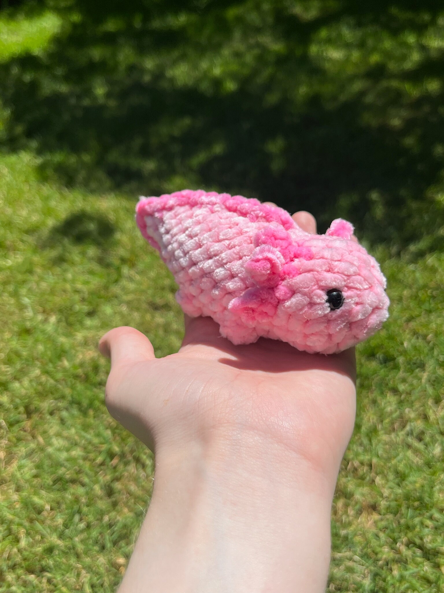 Crochet Axolotl Plushie Amigurumi Plushie, Axolotl, Small Crochet Plush ...