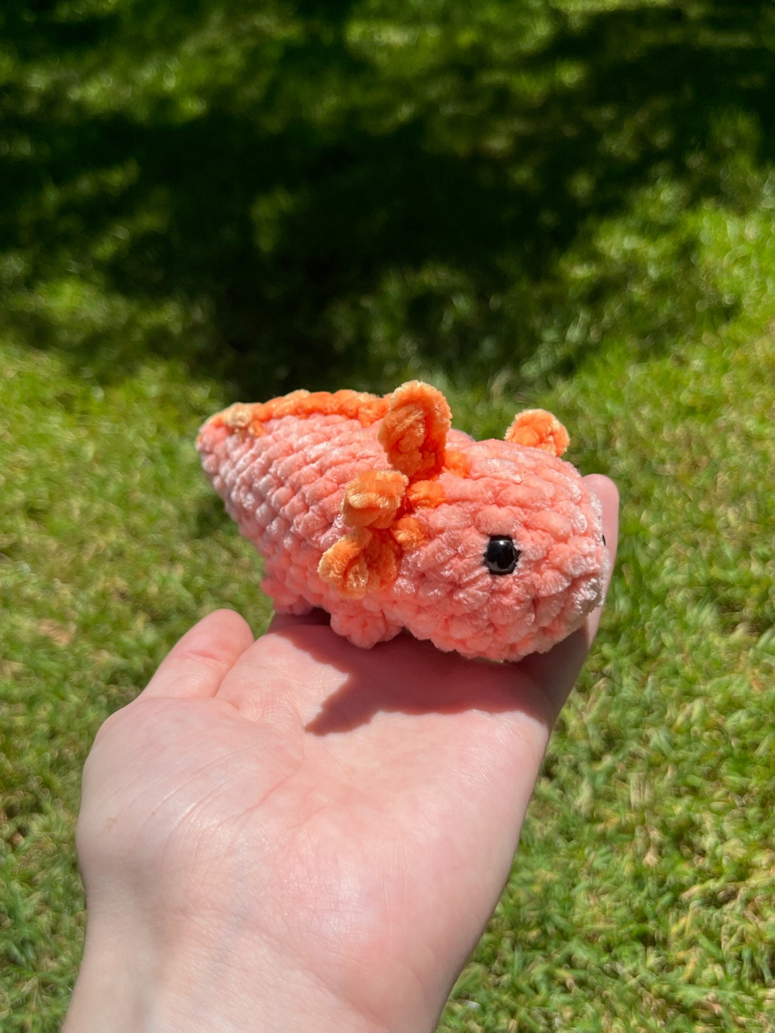 Crochet Axolotl Plushie Amigurumi Plushie, Axolotl, Small Crochet Plush ...
