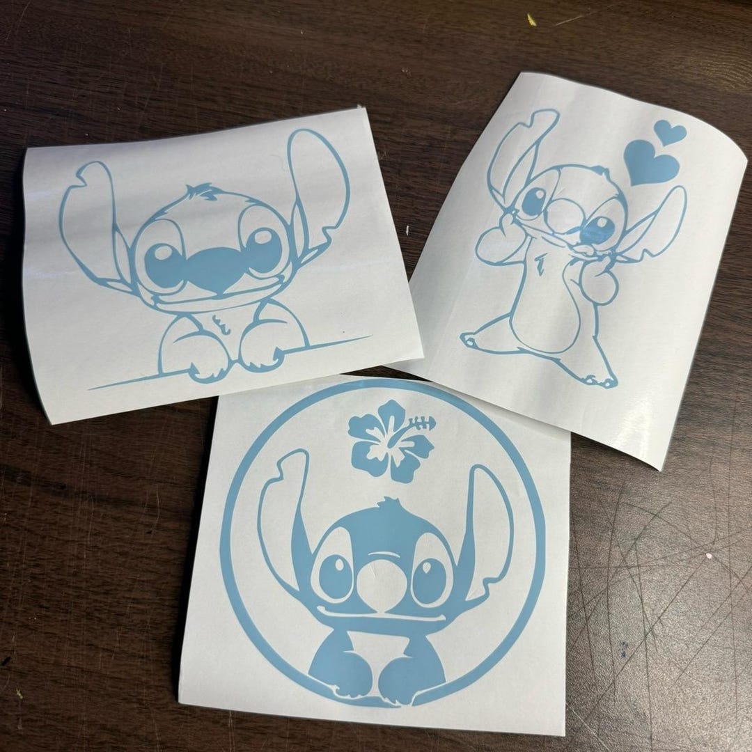 Stitch Car Decal - Etsy