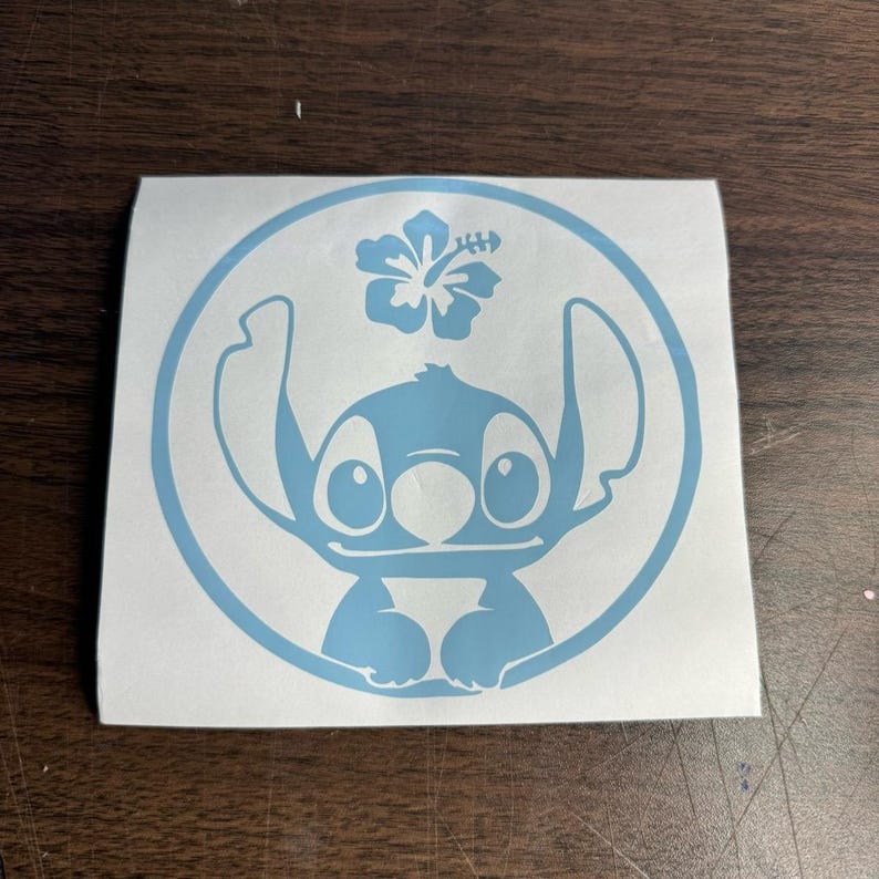Stitch Car Decal - Etsy