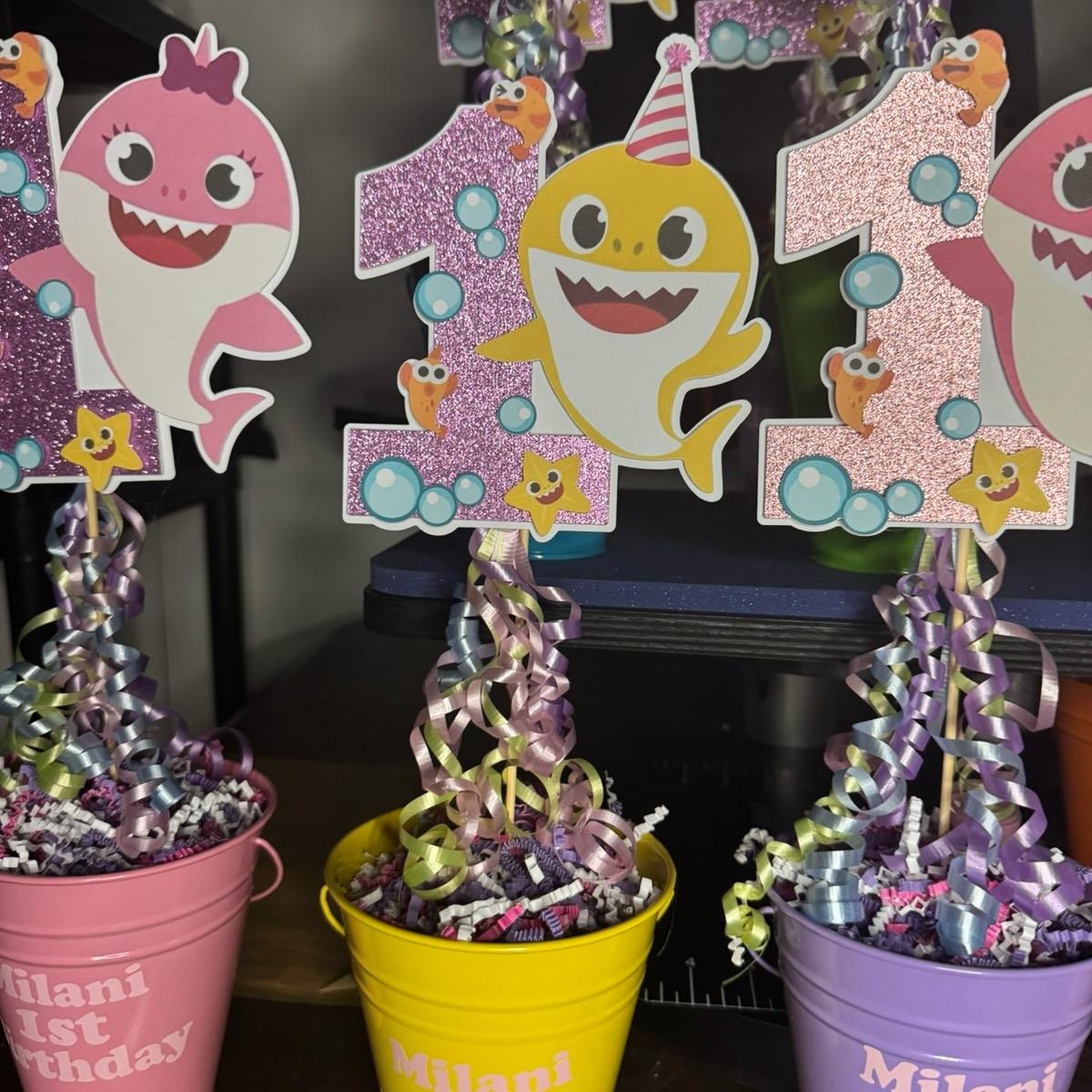 Baby Shark Birthday Party Centerpieces for Kids Party Supplies - Etsy