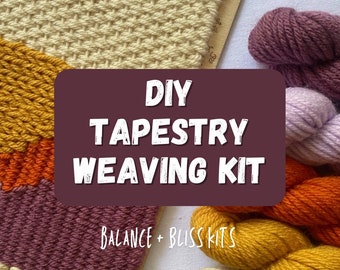 DIY Tapestry Weaving Loom Kit for Beginners, Do It Yourself Kits, Craft ...