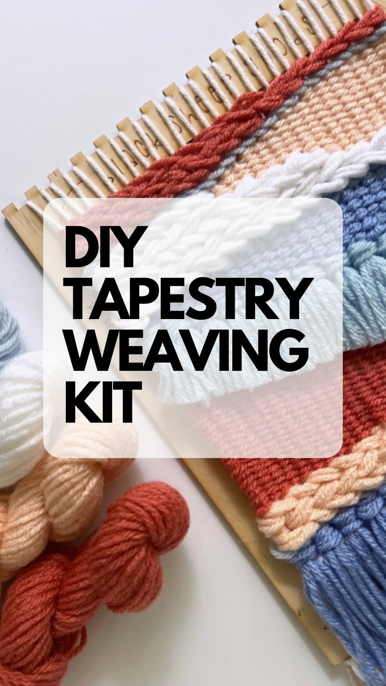 DIY Tapestry Weaving Loom Kit for Beginners, Do It Yourself Kits, Craft ...