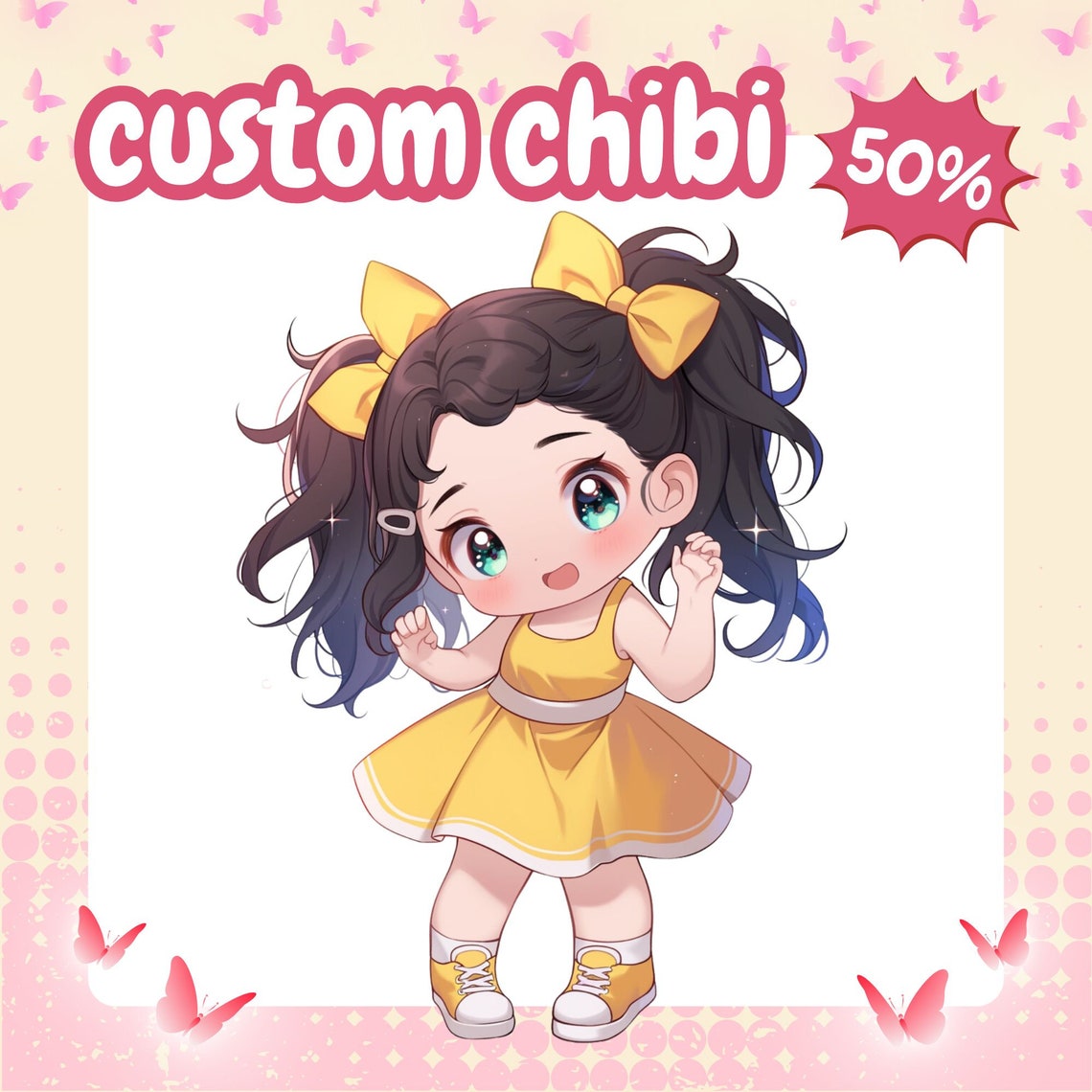 Chibi Character Chibi Custom Fan Art Cute Chibi Commissions Chibi ...