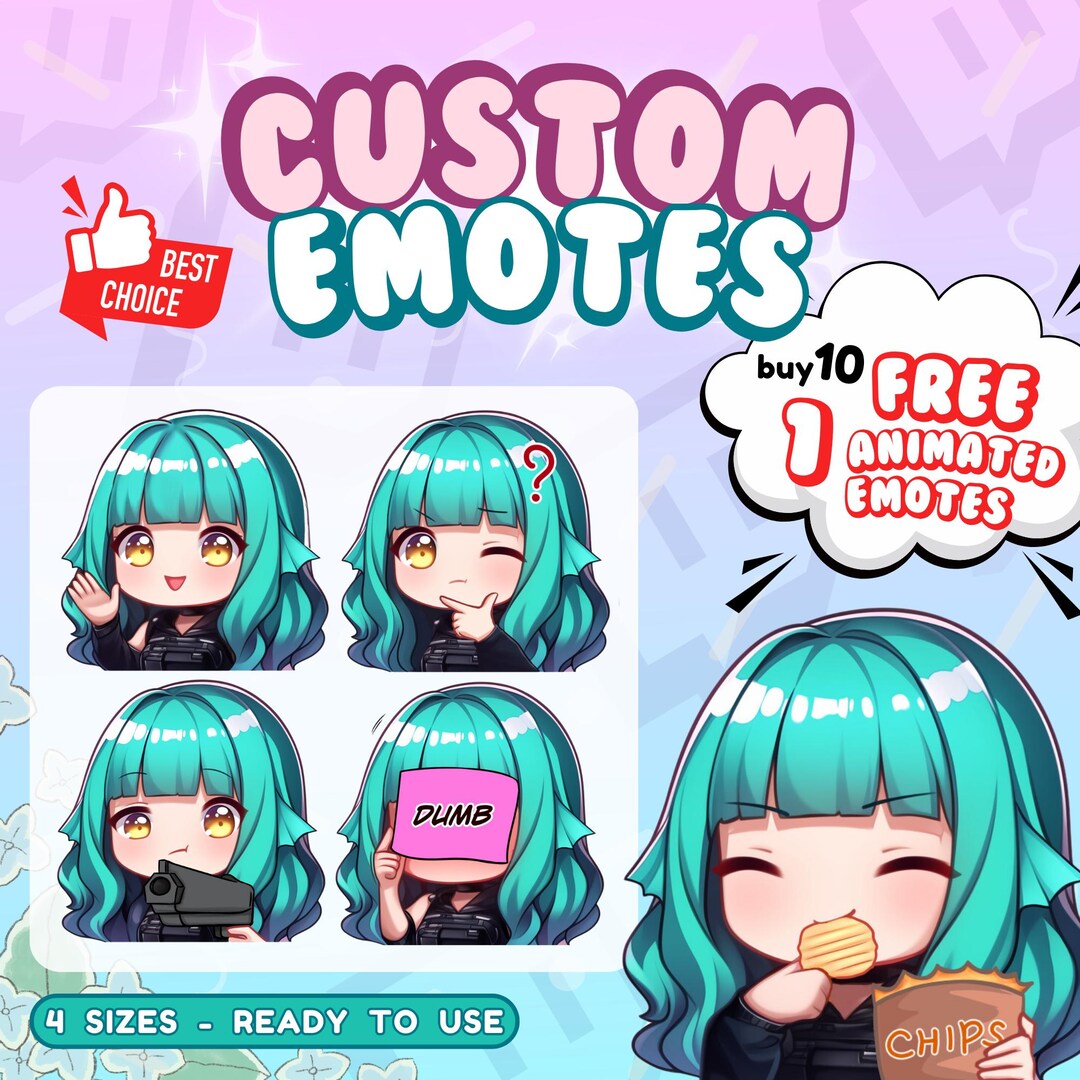 Custom Premium Twitch Emotes | Custom Emotes | Twitch Emotes for ...