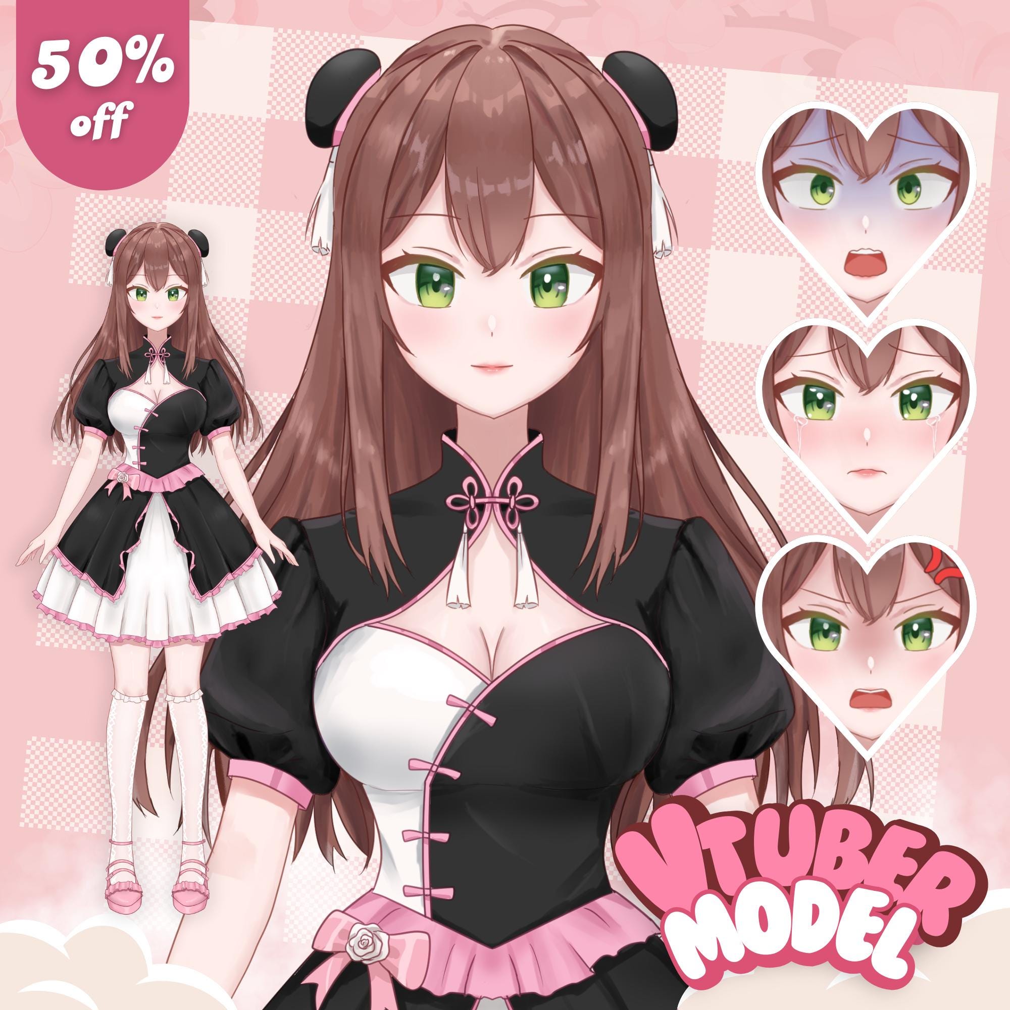 Vtuber Model Anime Girl, Live2d Model, Vtuber Asset, Vtuber Model ...