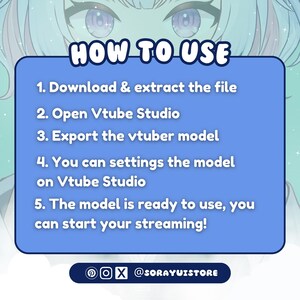 Modelo de Vtuber Kawaii Cat pré-fabricado: Personagem Gamer Girl ...