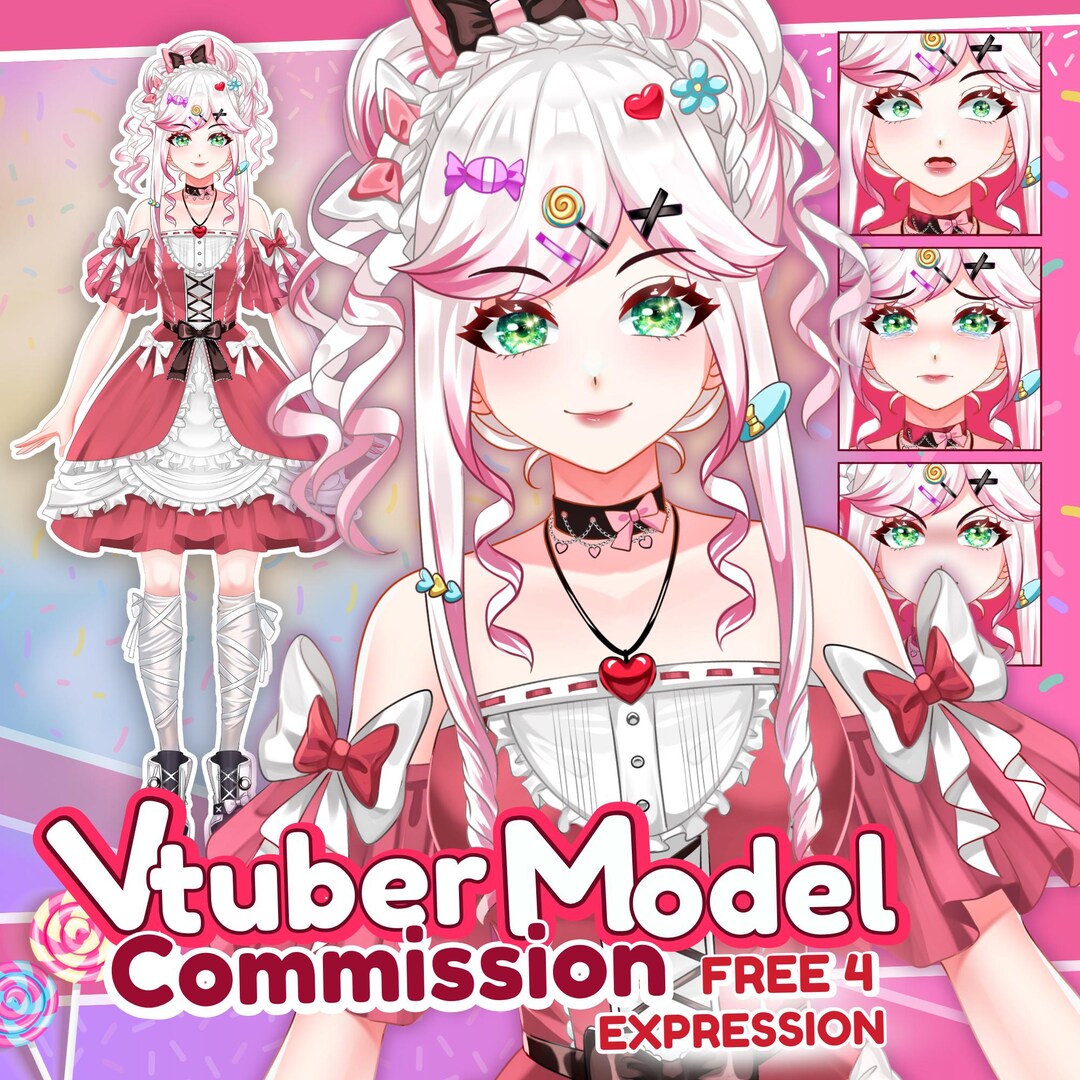 Vtuber Model Commission in Anime Style: Custom Character Design ...