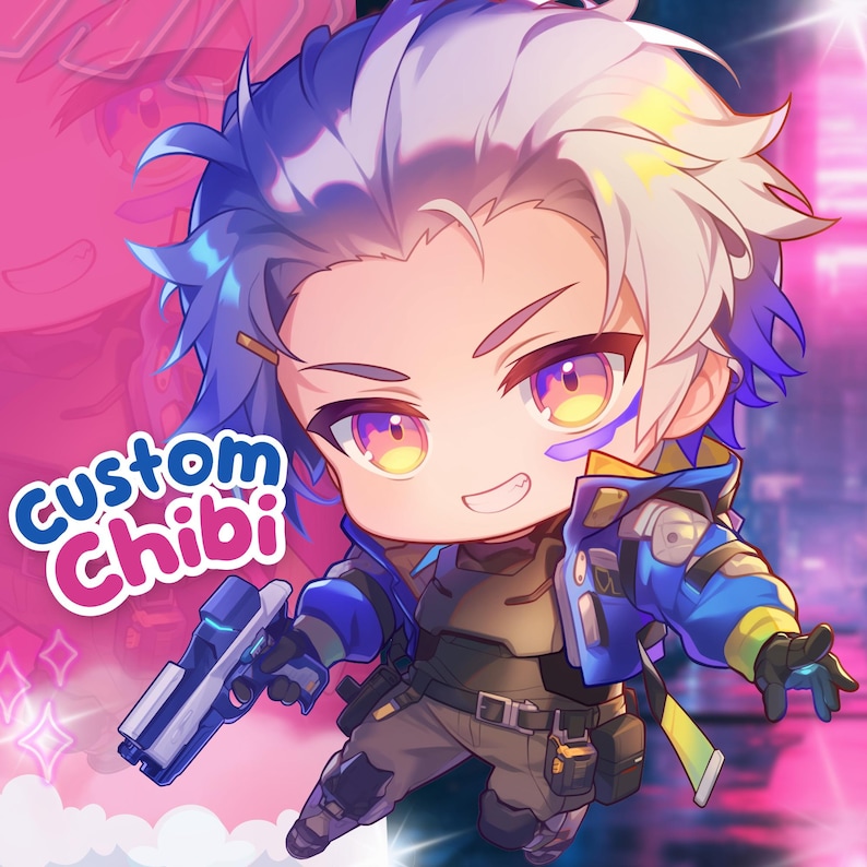 Custom Chibi Character Illustration for PFP, Fanart, Portrait ...