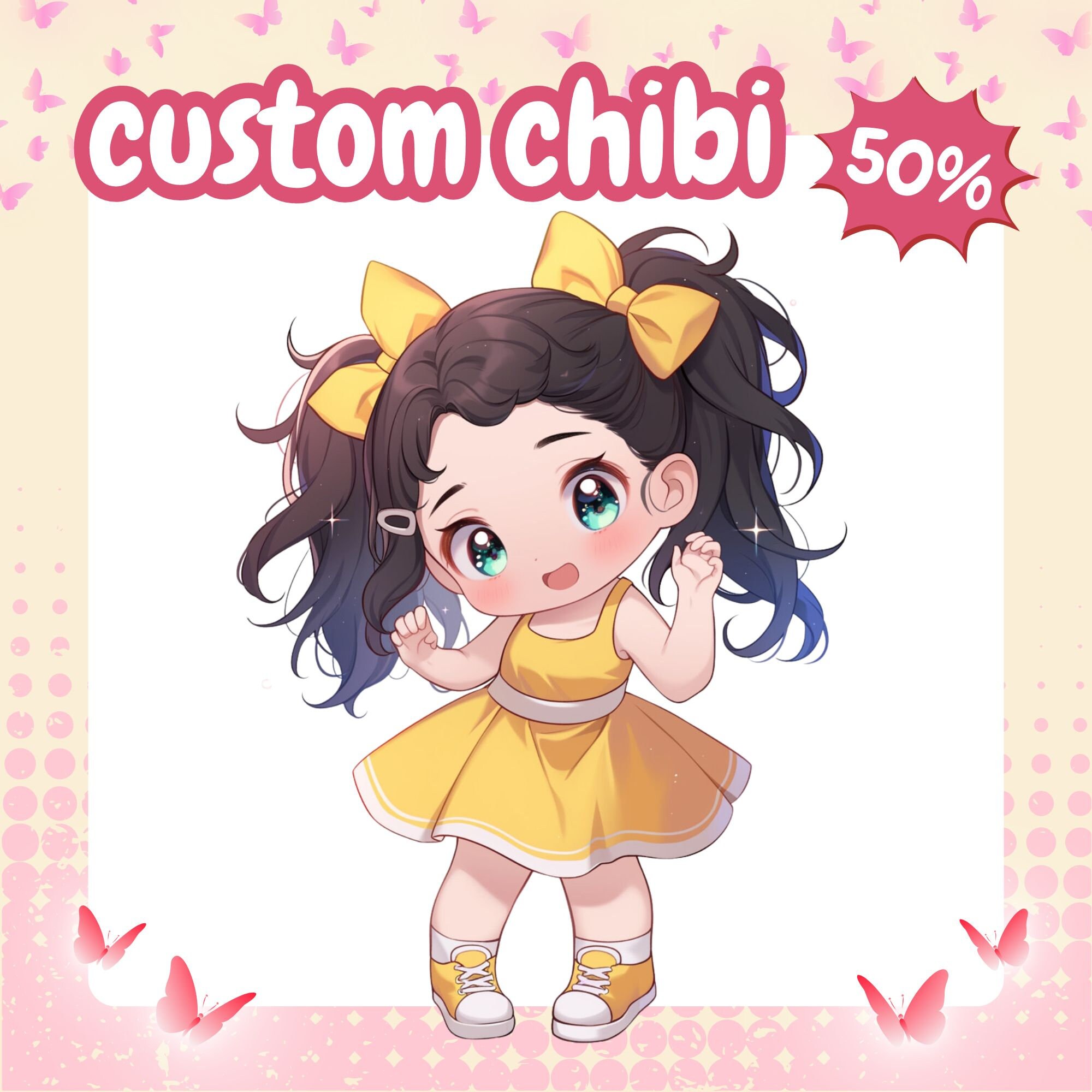 Chibi Character Chibi Custom Fan Art Cute Chibi Commissions Chibi ...