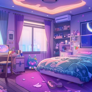Vtuber Virtual Background Custom for Twitch Streaming: Anime ...