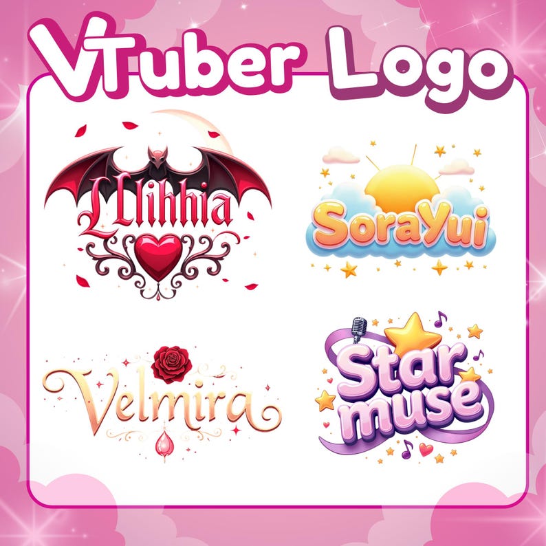 Vtuber Logo Custom: Animated & Static Stream Logo for Twitch and ...
