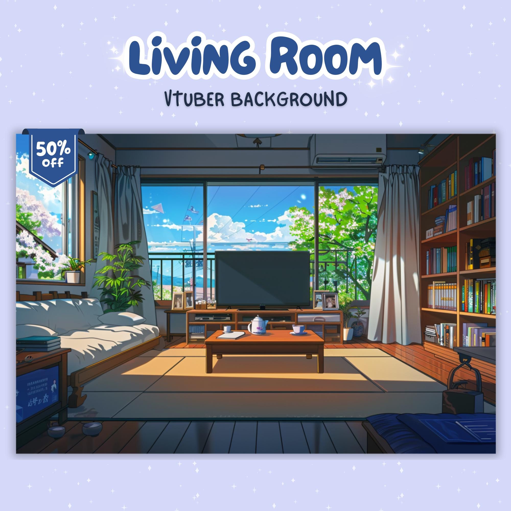Vtuber Background Halloween Virtual Gaming Room Background Twitch ...