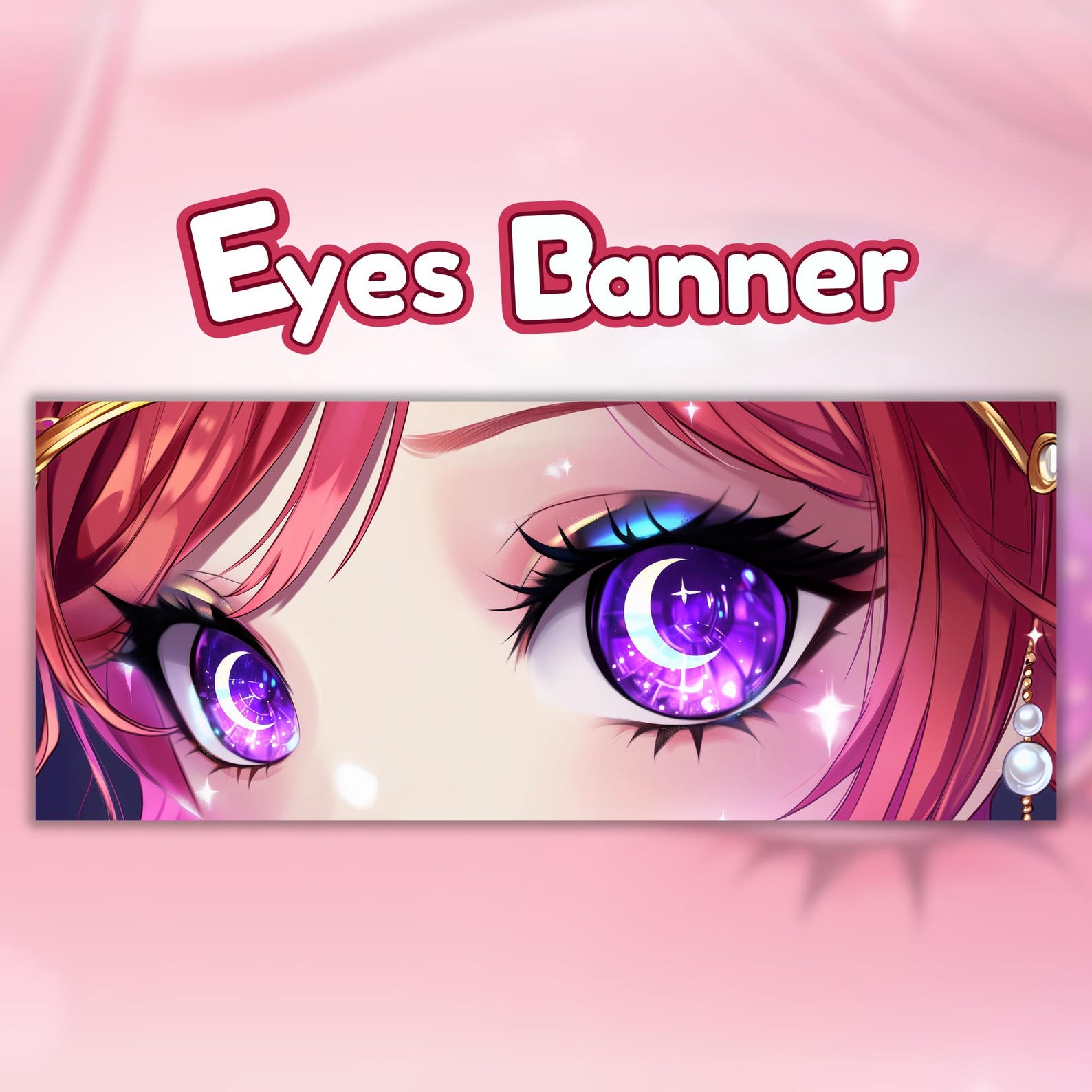 Custom Eyes Banner for Vtuber Model, Anime Commission Eye Banner, Eyes ...