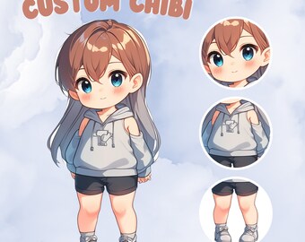 Custom Chibi Character Fan Art Cute Chibi Commissions Chibi ...