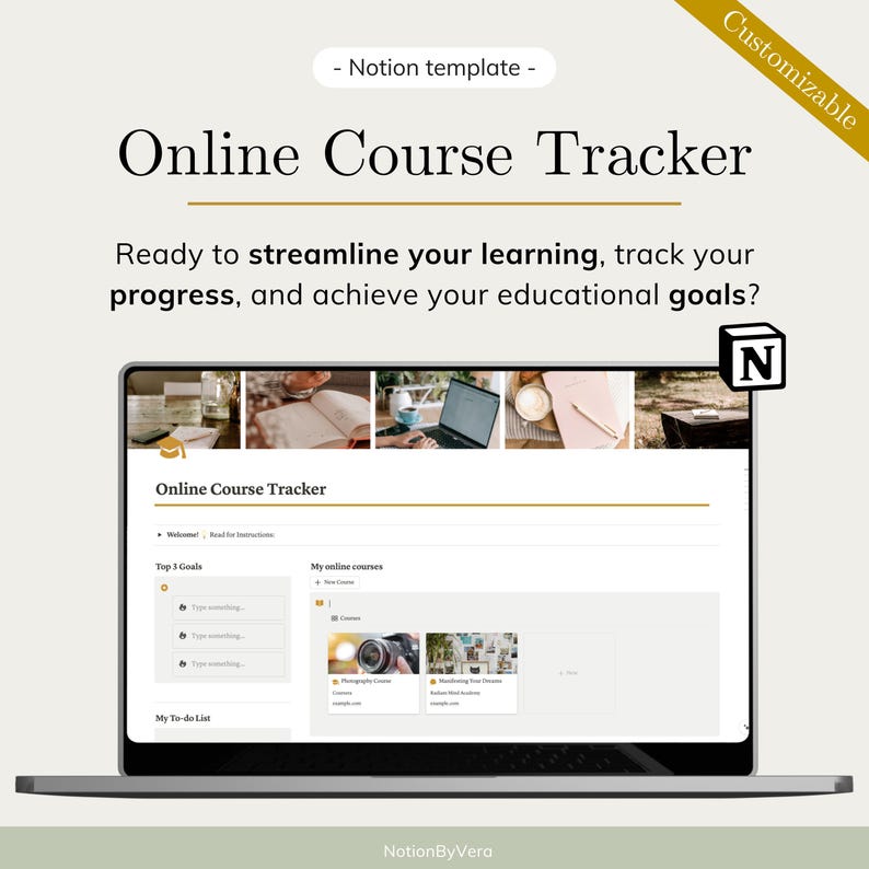 Online Course Planner | Notion Template | Track Progress, Manage ...