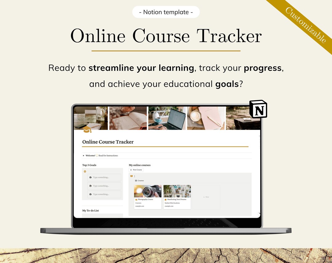 Online Course Planner Notion Template Track Progress, Manage ...
