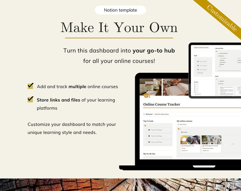 Online Course Planner Notion Template Track Progress, Manage ...