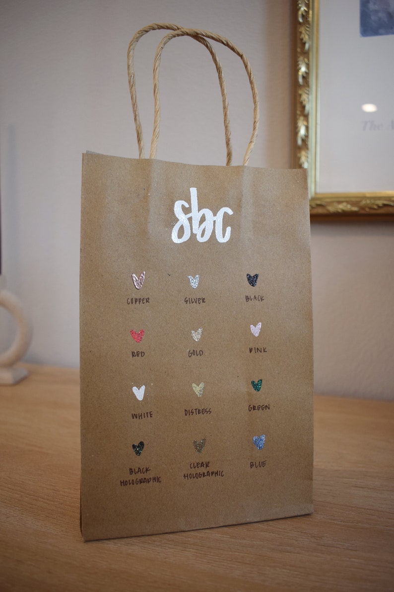 Happy Birthday Gift Bag Cursive Letter - Etsy