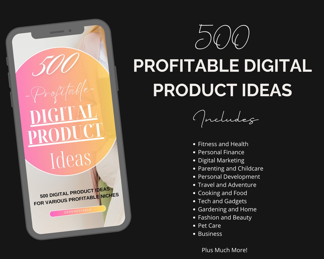 500 Profitable Digital Product Ideas" | Comprehensive Guide for ...