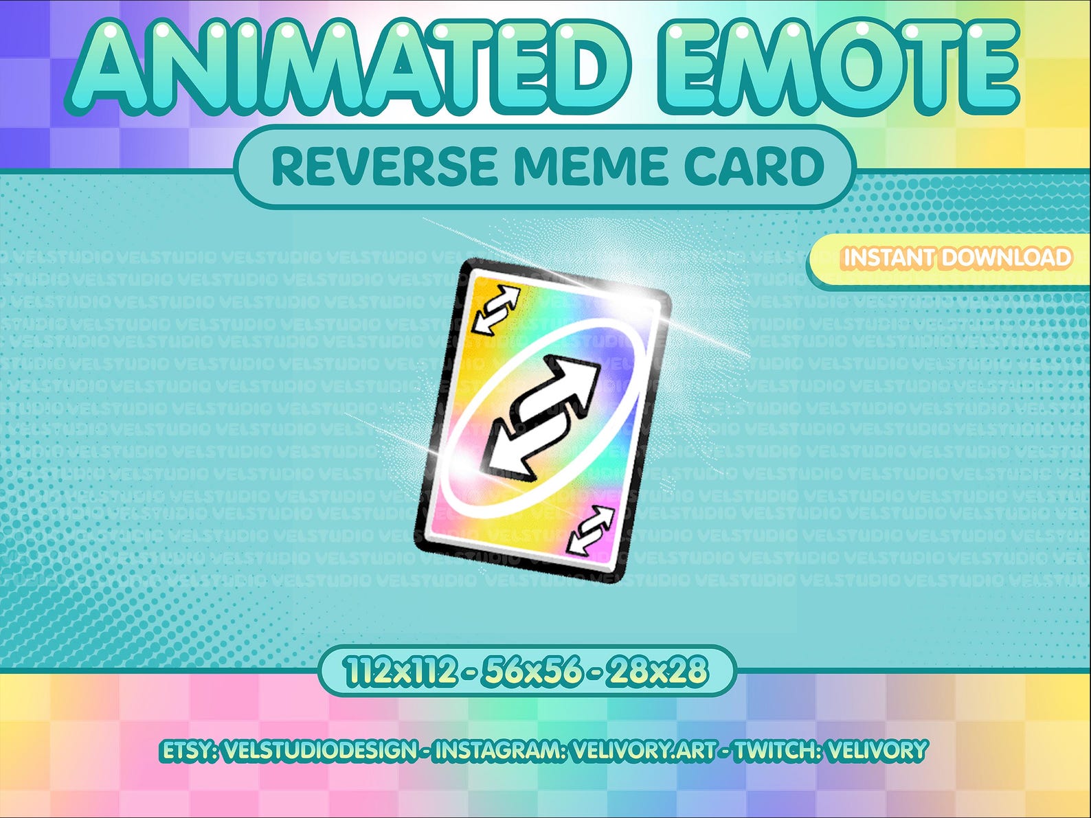 Animated Reverse Card Emote / Funny, Meme, Gaming, Twitch, Discord ...
