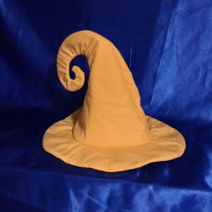 Yellow Wizard Hat / Spiral Witch Hat - Etsy