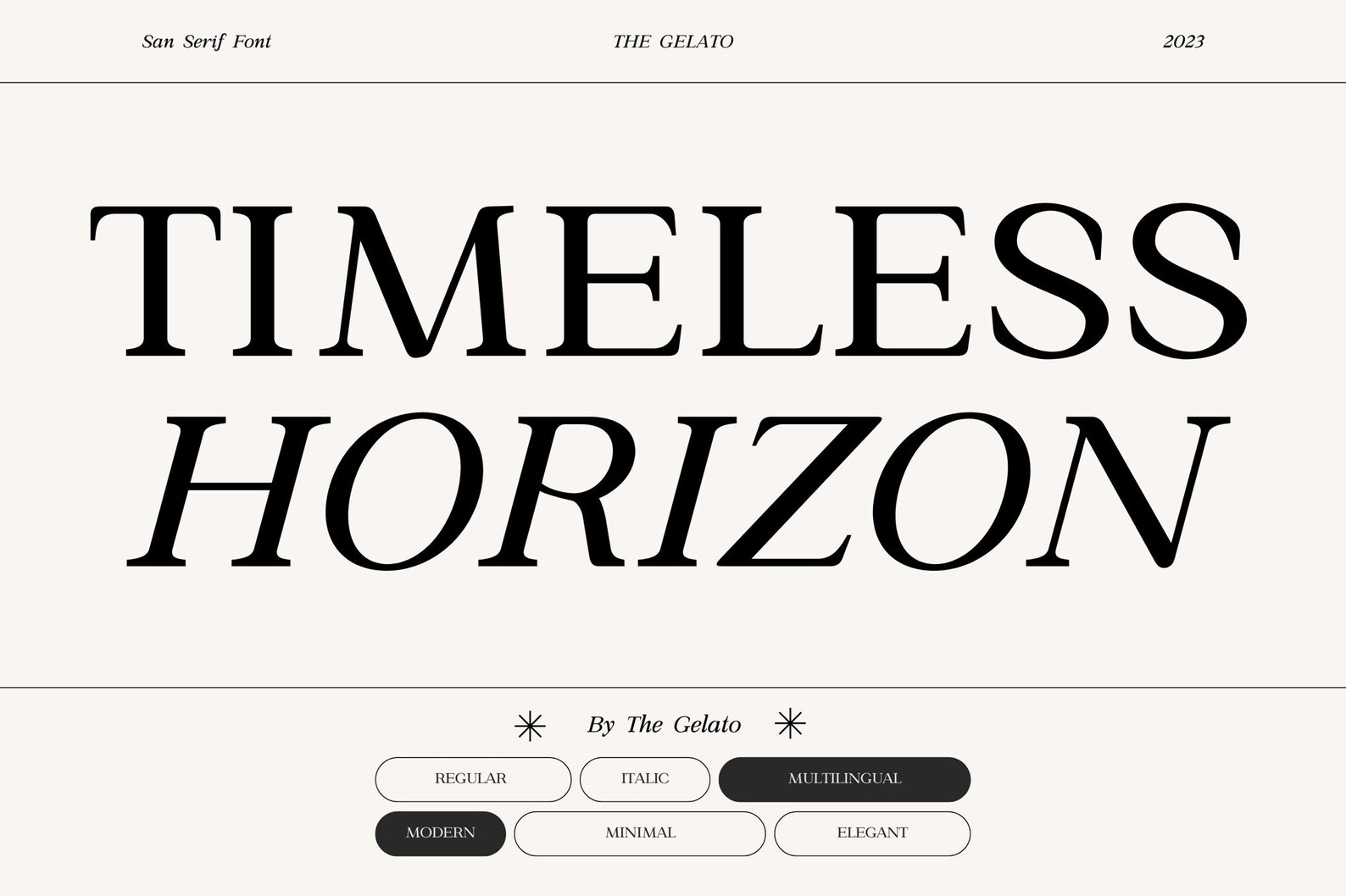 Timeless Horizon Modern Minimal Serif Script Font - Etsy