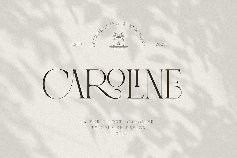Caroline Luxury Serif Font - Etsy