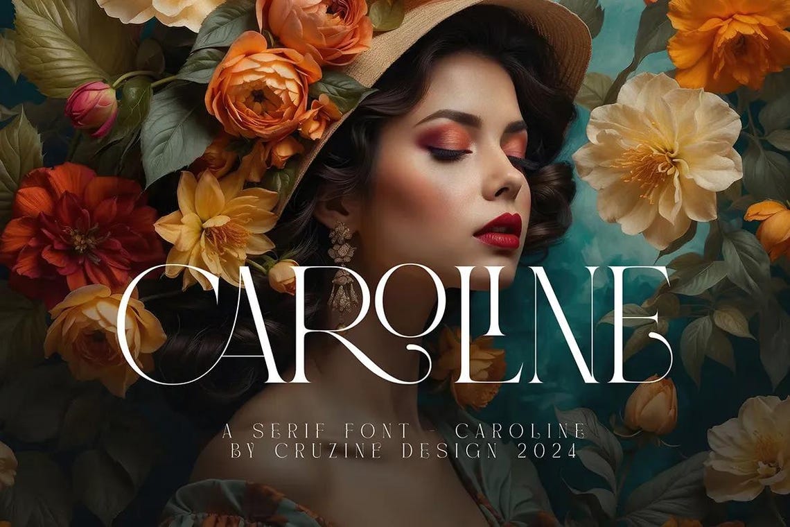 Caroline — Luxury Serif Font for Logos & Branding | OTF TTF - Etsy