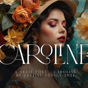 Caroline — Luxury Serif Font for Logos & Branding | OTF TTF - Etsy