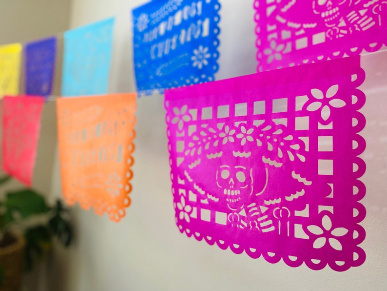 Dia De Los Muertos Papel Picado Banner Ofrenda Fiesta Day of the Dead ...