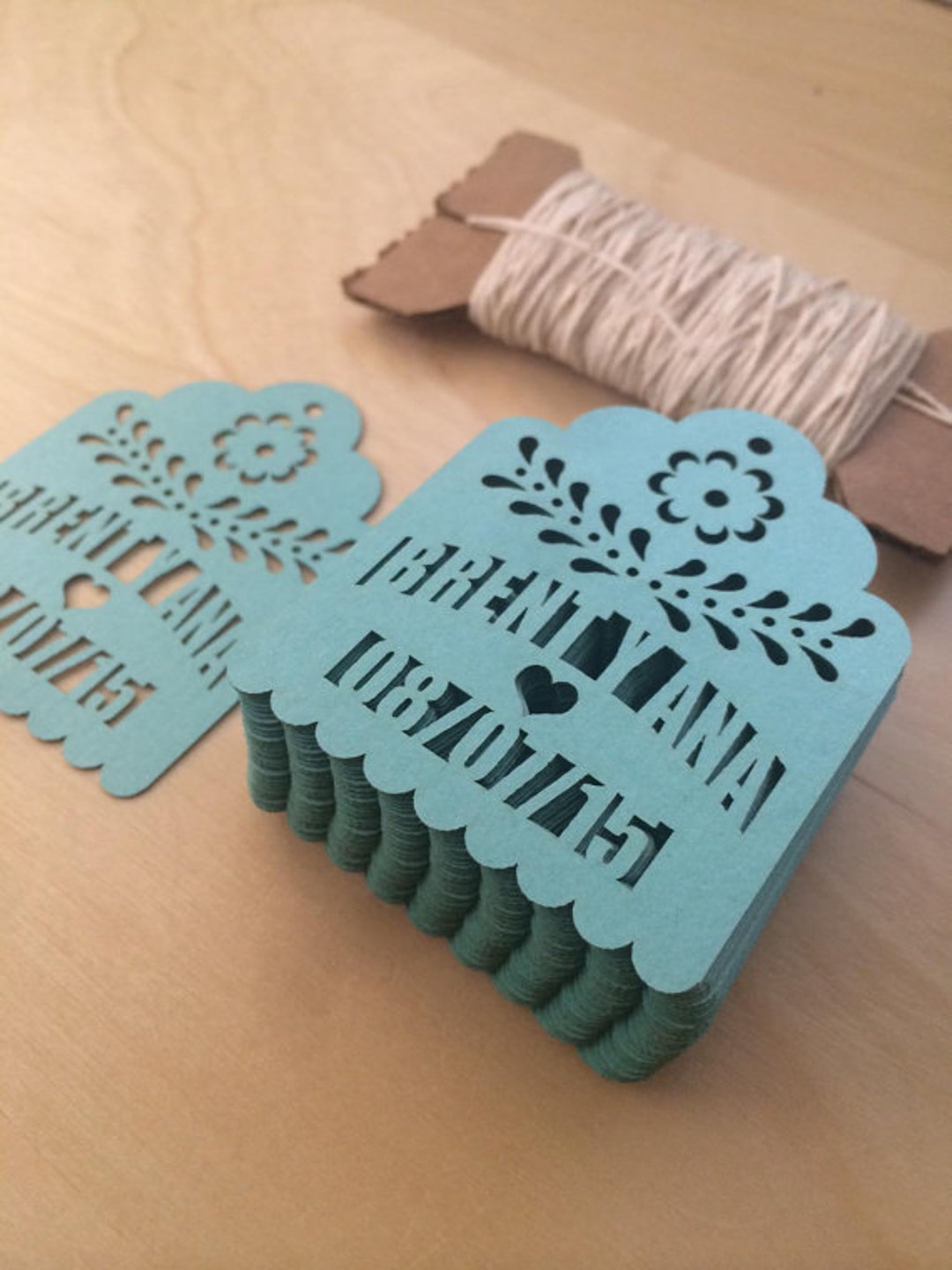 Laser Cut Tags 20 CUSTOM NAME Tags for Maracas or Party Favors shake at ...