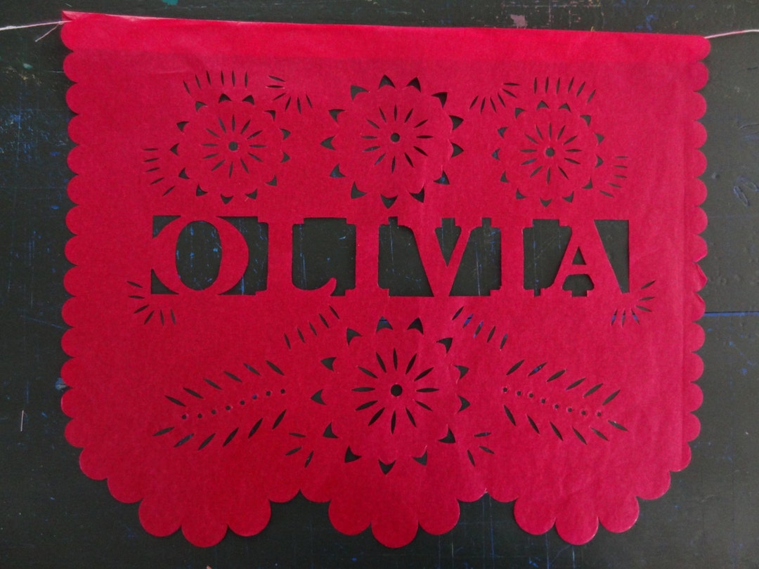 Papel Picado Feliz Cumpleanos Custom Name Fiesta Banner Garland ...