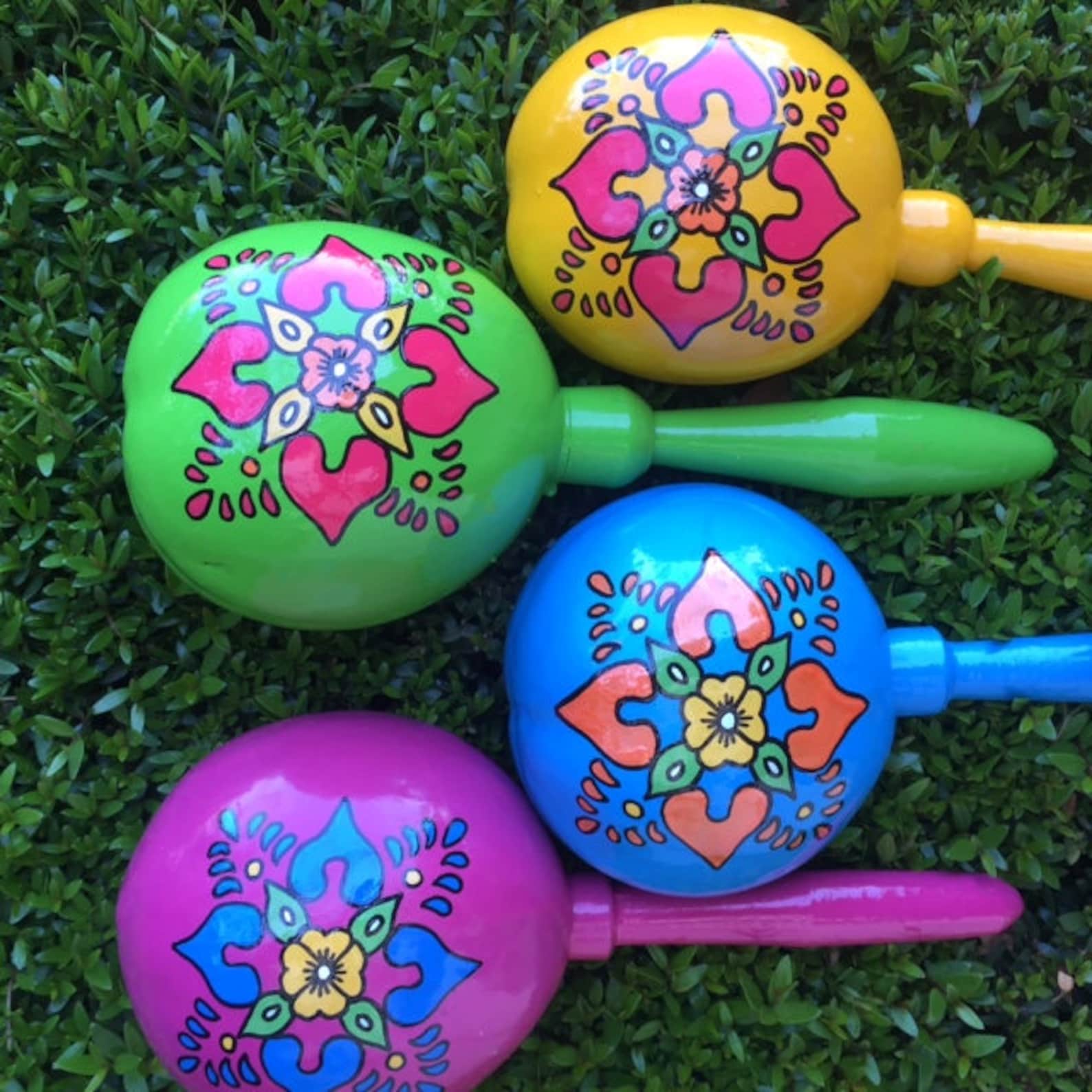 Maracas 7 maracas Fiesta Wedding Personalized Maracas | Etsy