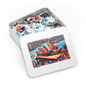 Psychedelic Sydney Opera House Jigsaw Puzzle 30, 110, 252, 500, 1000 ...