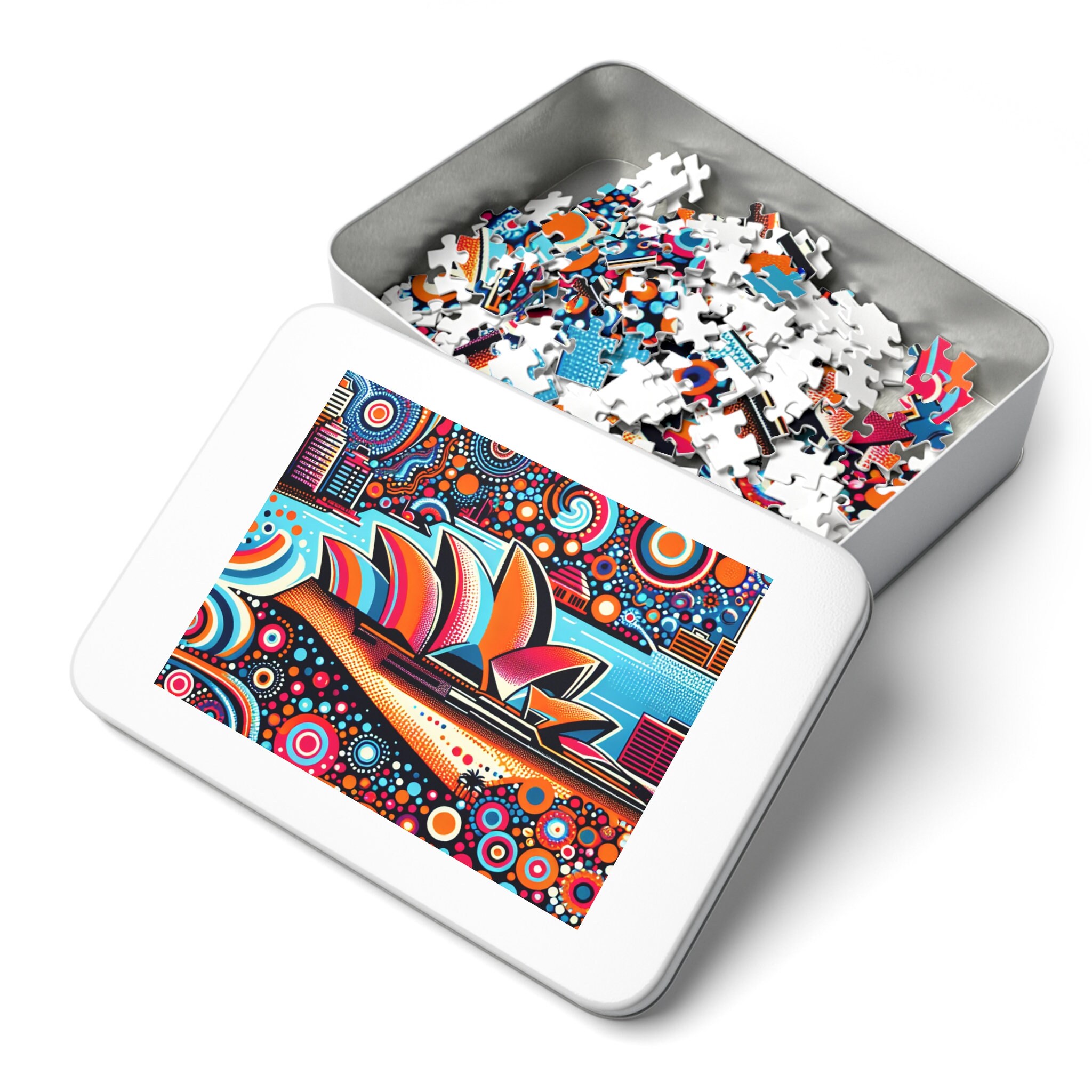 Psychedelic Sydney Opera House Jigsaw Puzzle 30, 110, 252, 500, 1000 ...